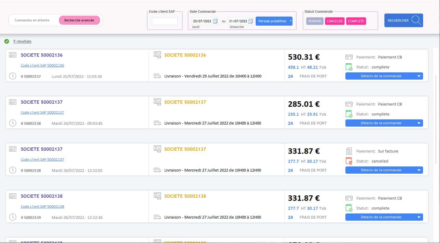 Interface WinDev - Magento 2 - PIRONE, développeur WinDev - Freelance